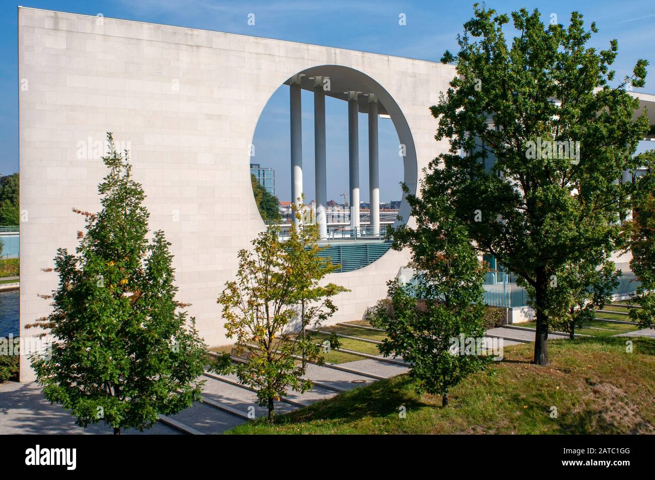 The German Chancellery in Berlin; Bundeskanzleramt in Berlin Stock ...