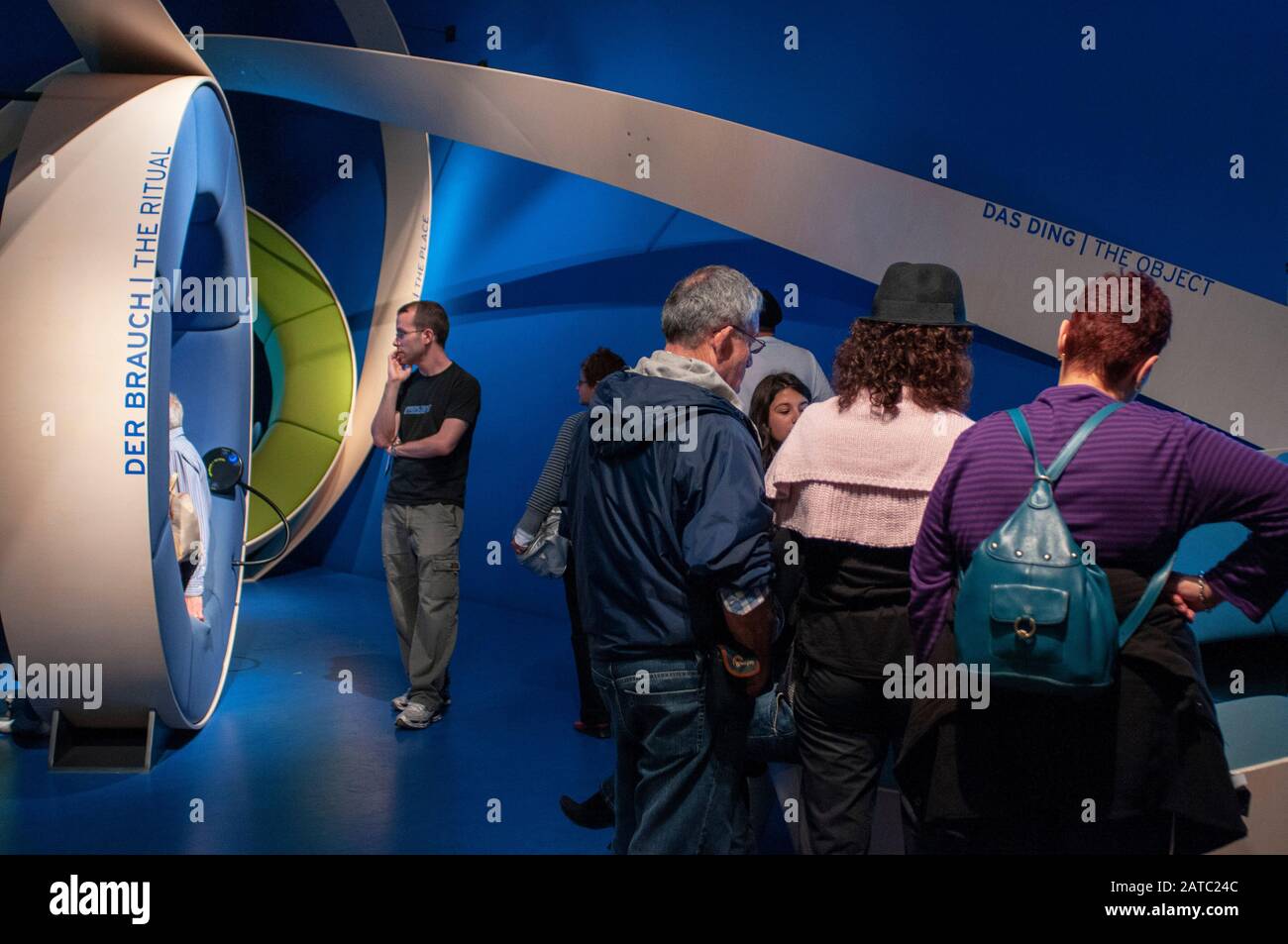 Exhibition inside the Jewish museum Judisches Museum in Lindenstrasse ...