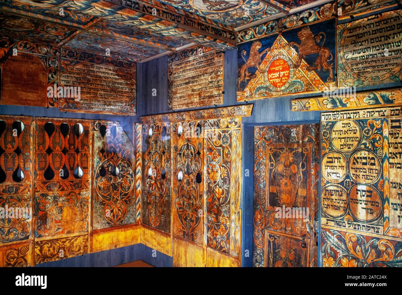 Exhibition inside the Jewish museum Judisches Museum in Lindenstrasse ...