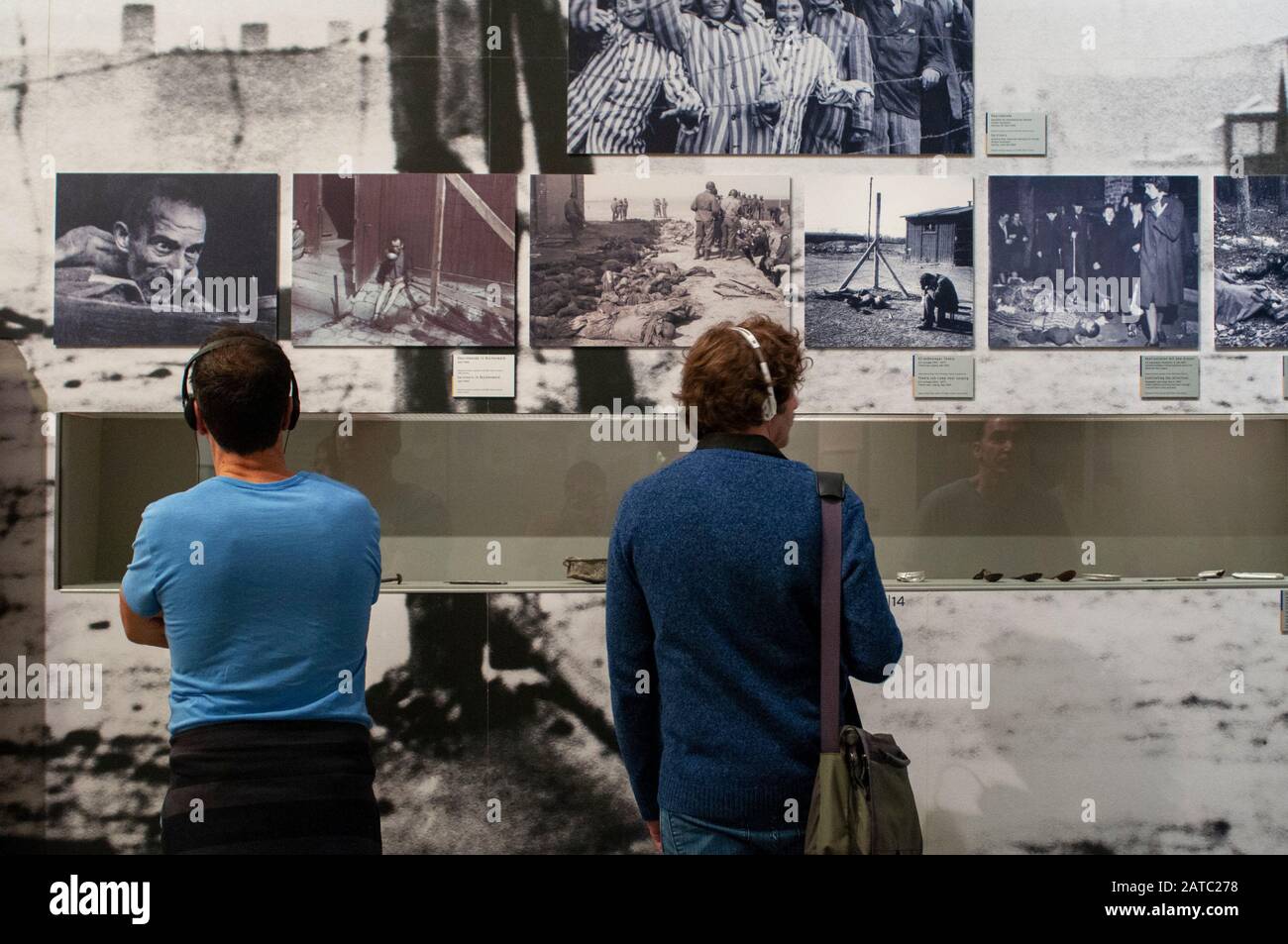 Exhibition inside the Jewish museum Judisches Museum in Lindenstrasse ...