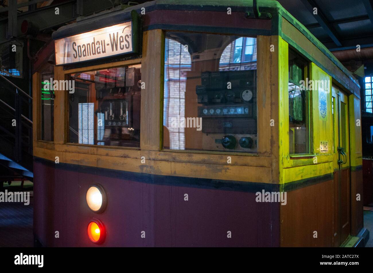 Old tram on display at Deutsches Technikmuseum, German Museum of ...