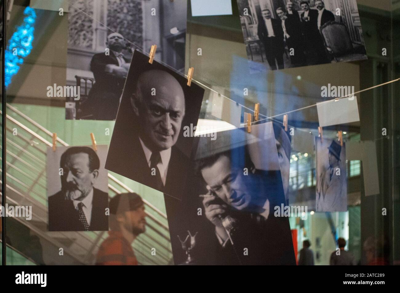 Exhibition inside the Jewish museum Judisches Museum in Lindenstrasse ...