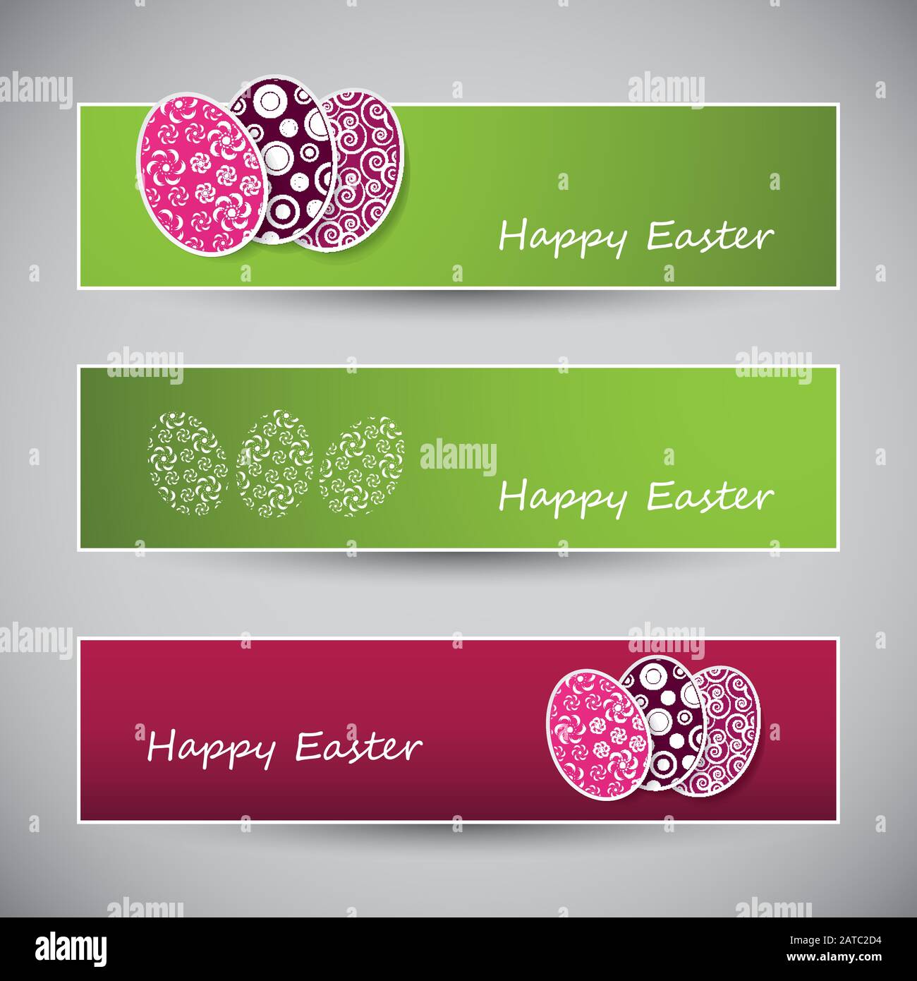 Happy Easter Banners Vector Stock Vector Image & Art - Alamy