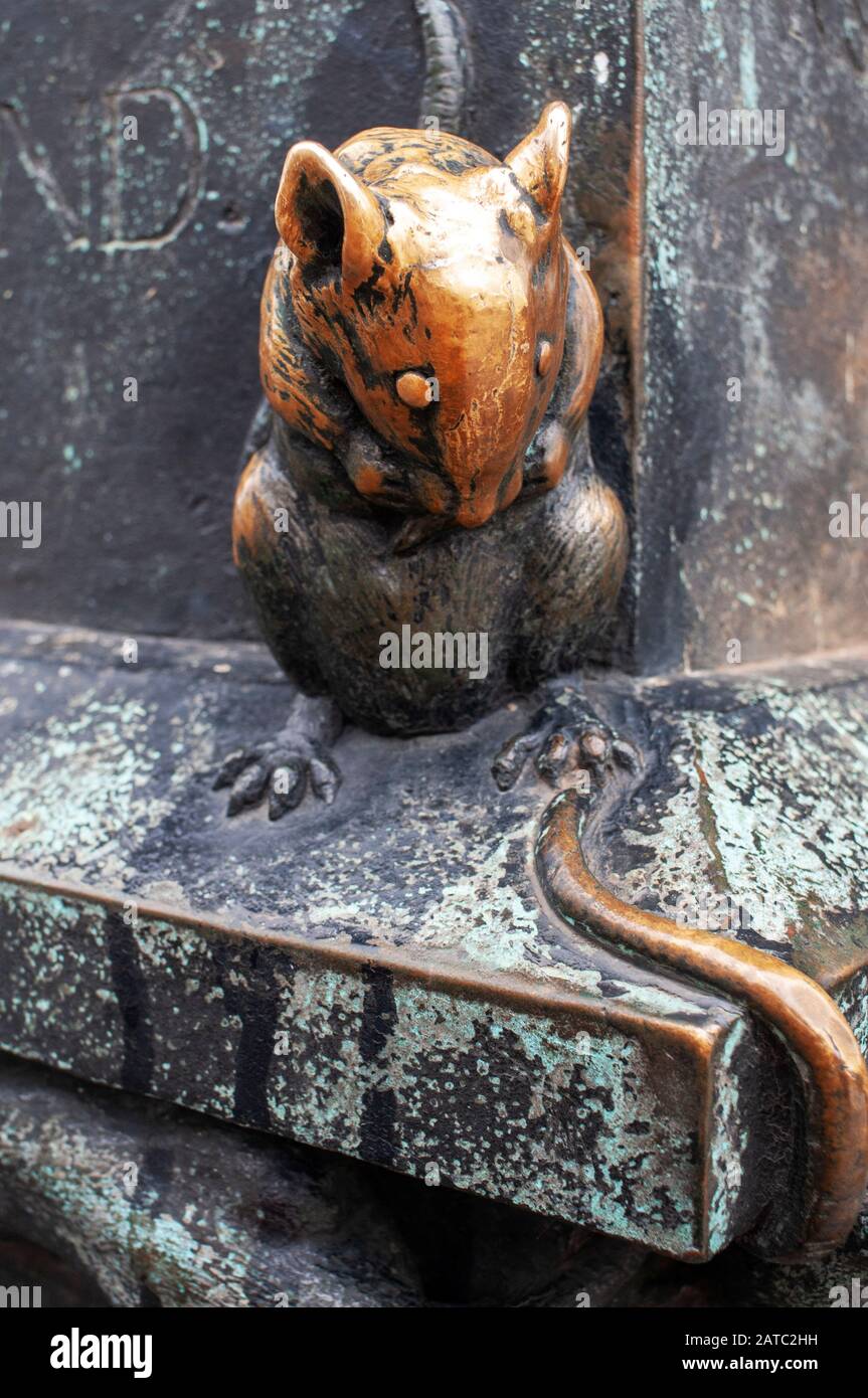 Figurine of rat - fragment of The holy Gertrude bronze statue at ...
