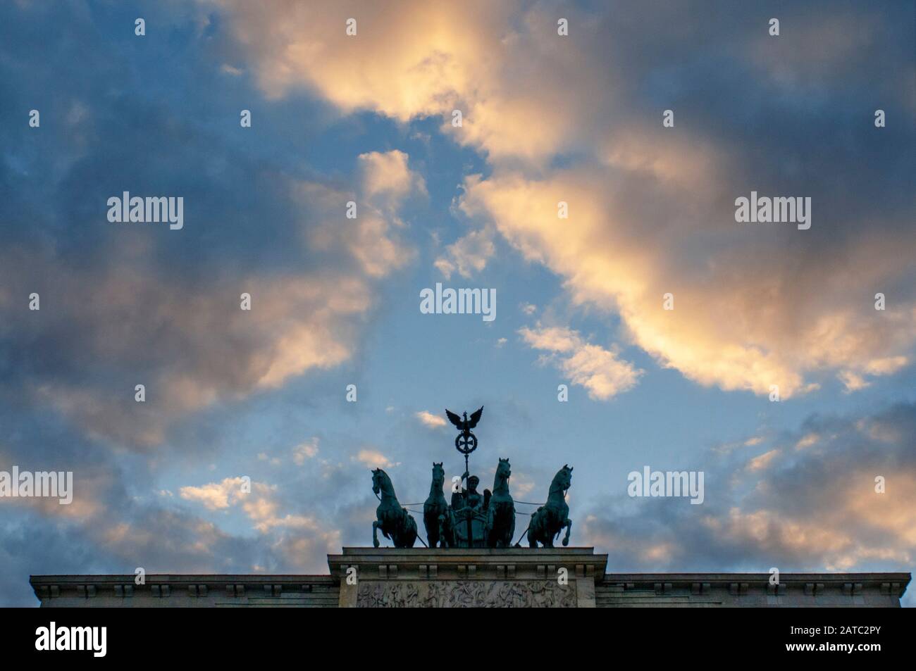The Brandenburg Gate is an 18th-century neoclassical landmark monument ...