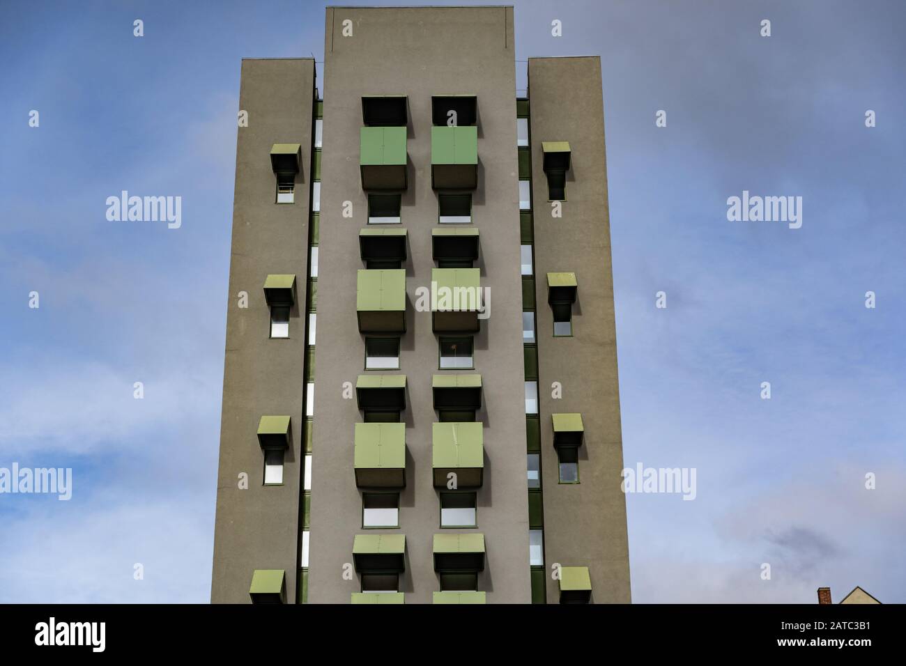 great close up shot of a random building in berlin Germany ...