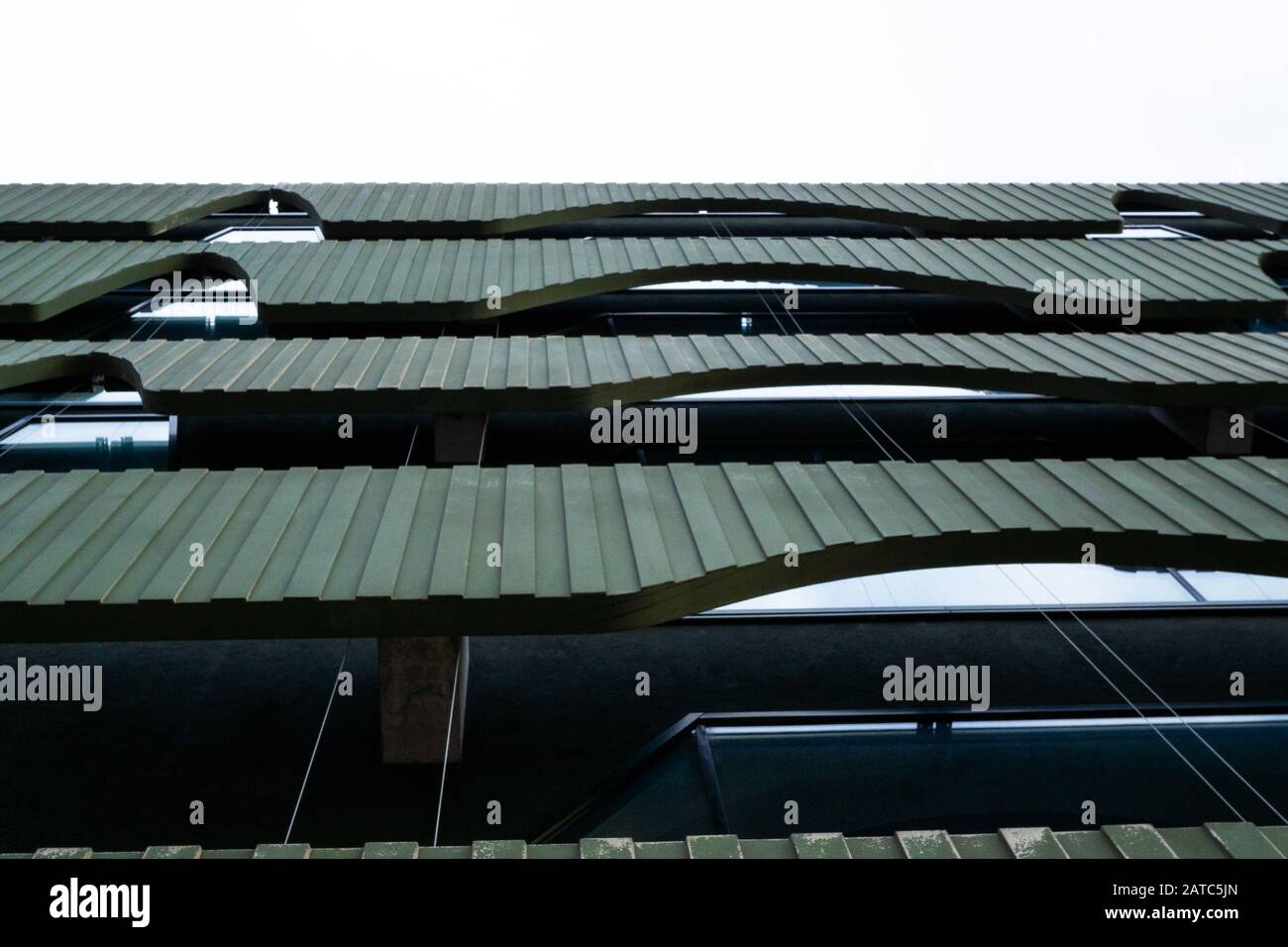great close up shot of a random building in berlin Germany ...