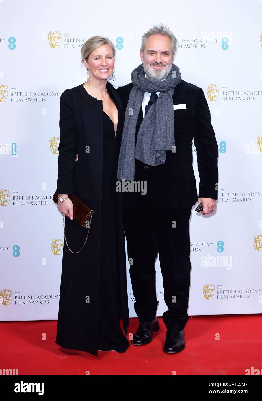Alison Balsom and Sam Mendes attending The British Academy Film Awards ...