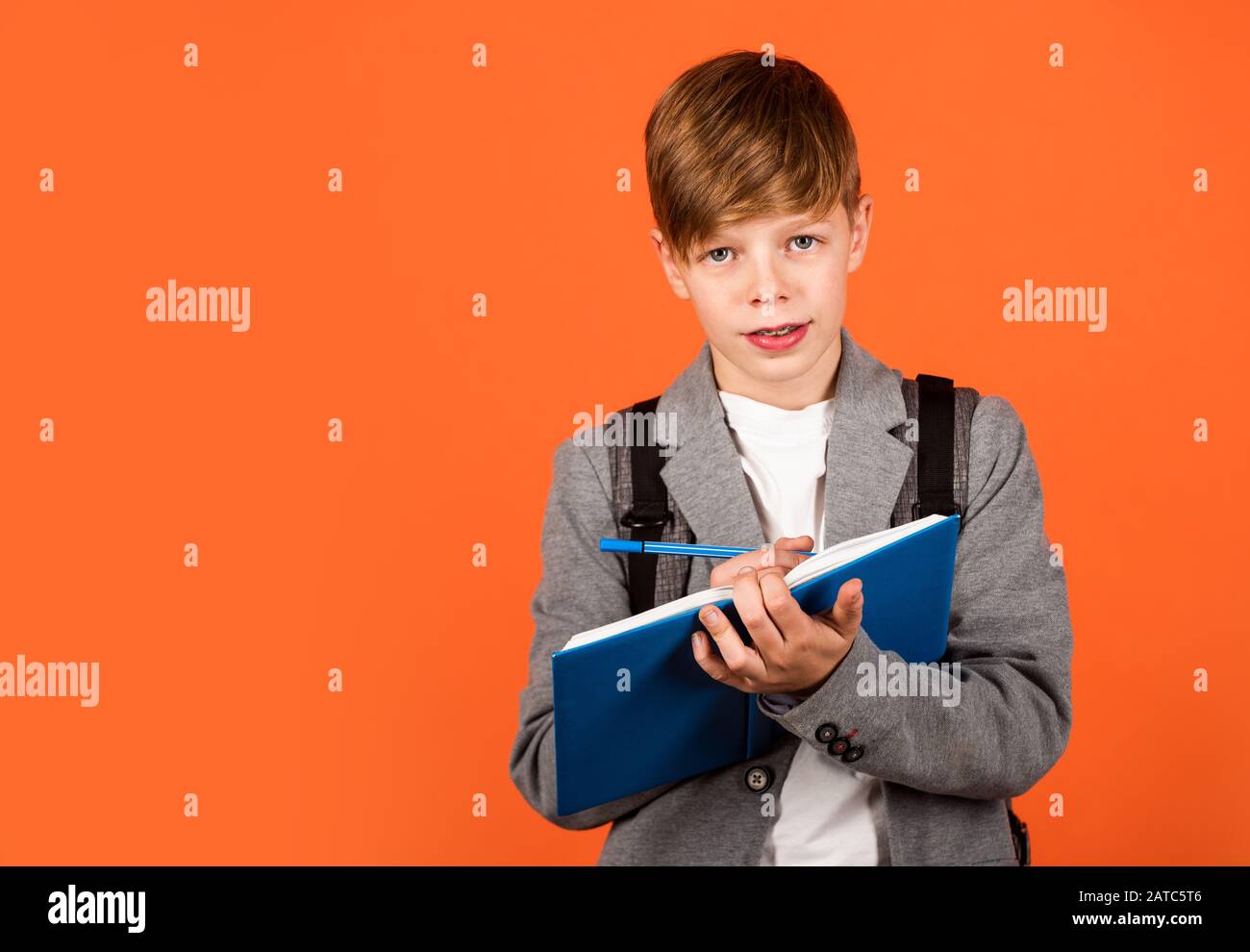 Homework. Writing notes. Nerd lifestyle. Boy studying. Basic education ...