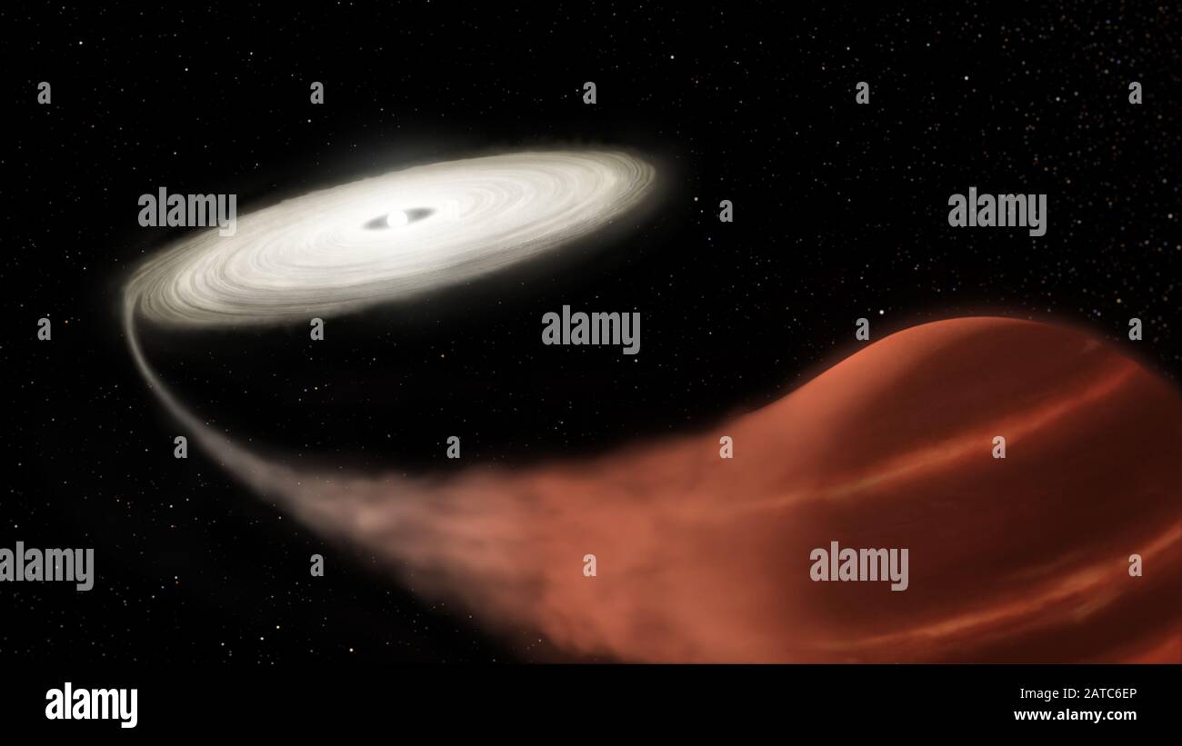 Vampire star...This illustration shows a newly discovered dwarf nova ...