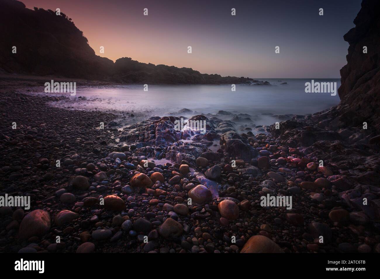 Pebbles on Rotherslade Bay Stock Photo - Alamy