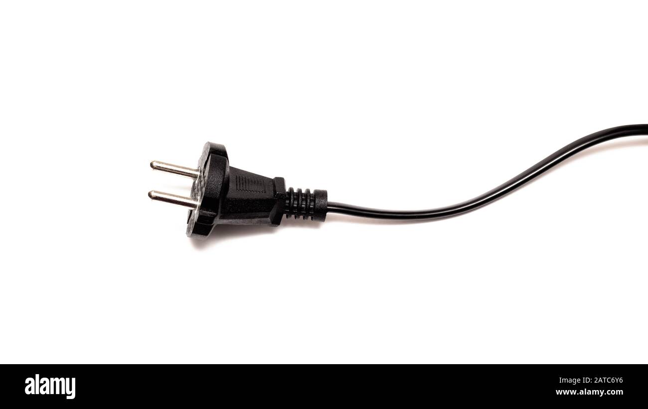 Electrical appliance plug isolated on white background Stock Photo - Alamy