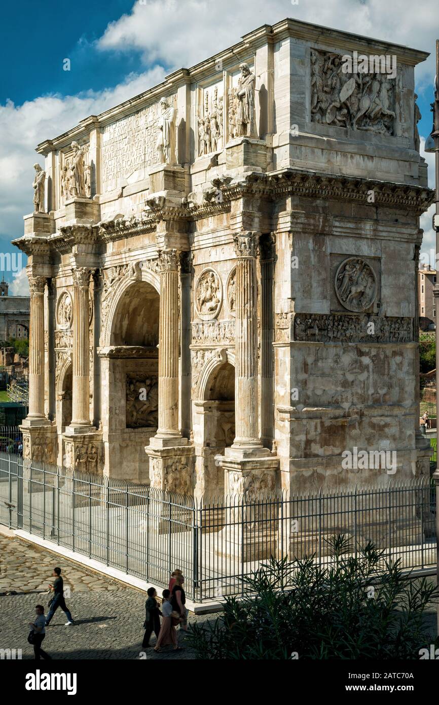 Arch constantine near coliseum hi-res stock photography and images - Alamy