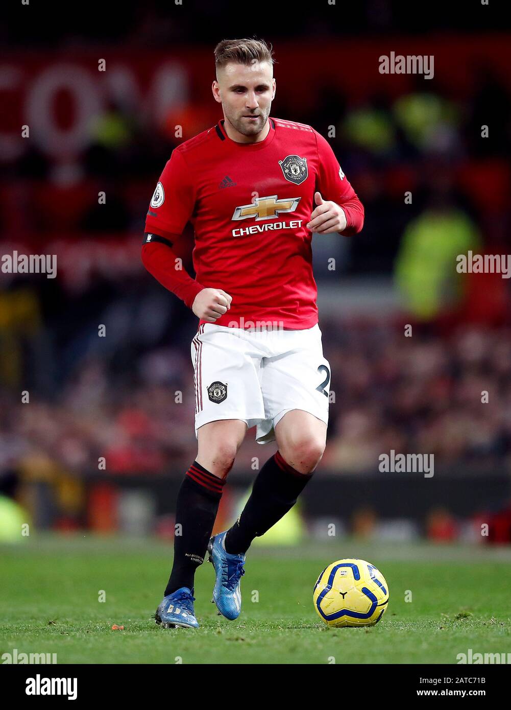 Manchester United's Luke Shaw during the Premier League match at Old ...