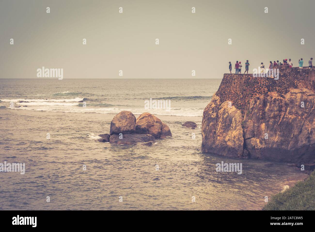 Galle, Sri Lanka - Nov 5, 2017: Ruins of Galle Fort on the southwest ...