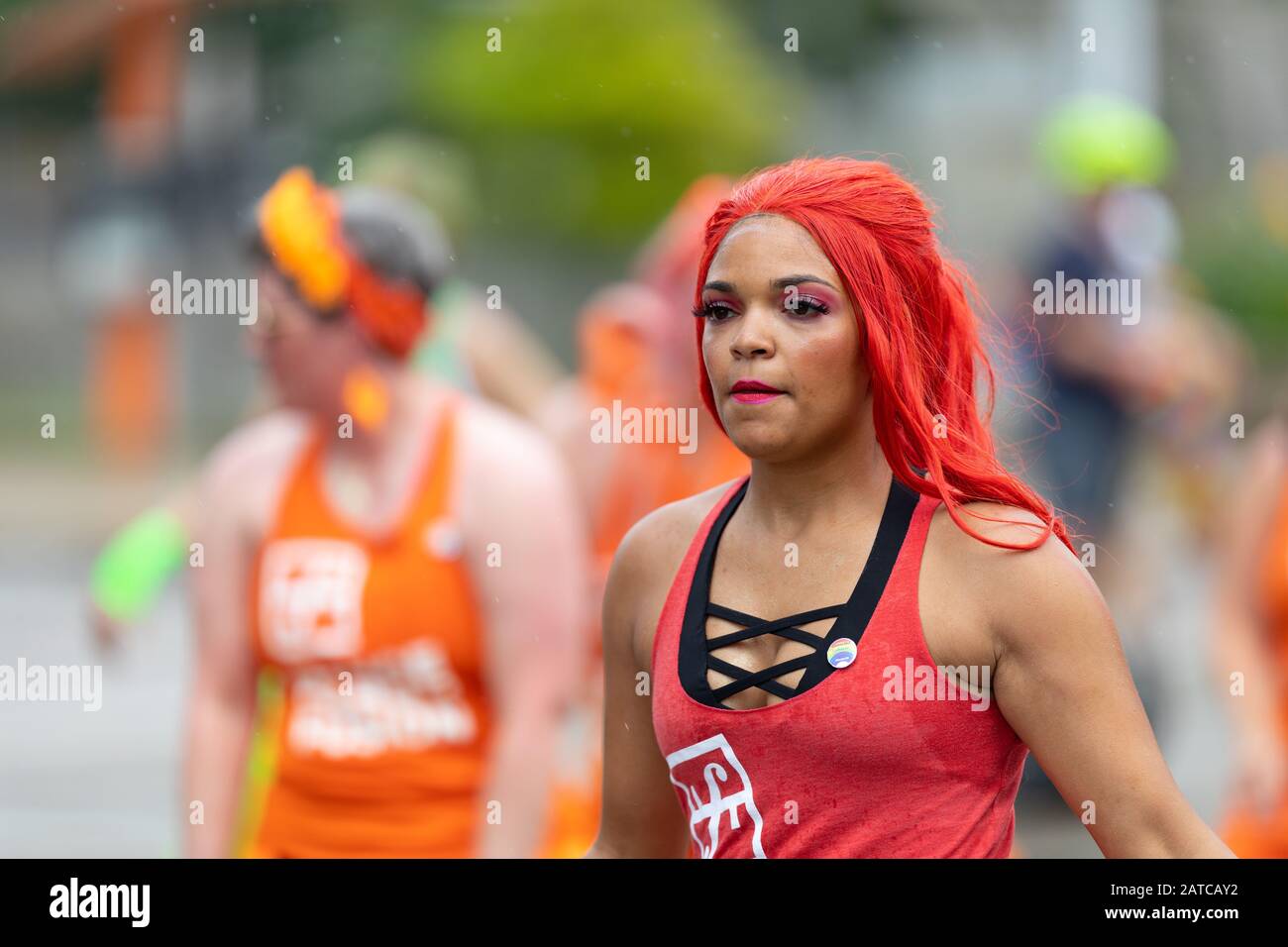 Cincinnati, Ohio, USA - June 22, 2019: The Cincinnati Pride Parade ...