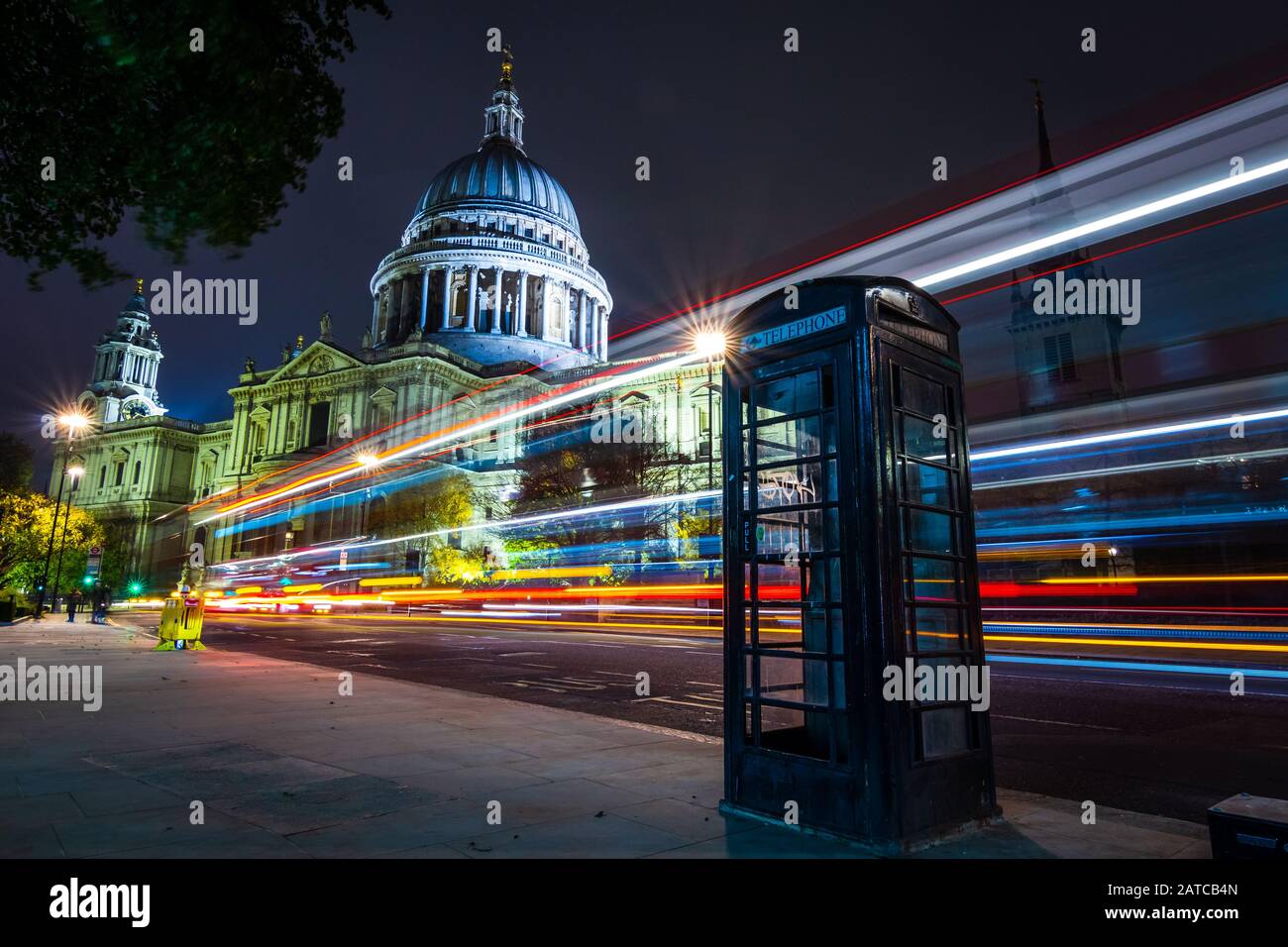 Long exposure outside St. Paul's Cathedral, London, UK Stock Photo - Alamy