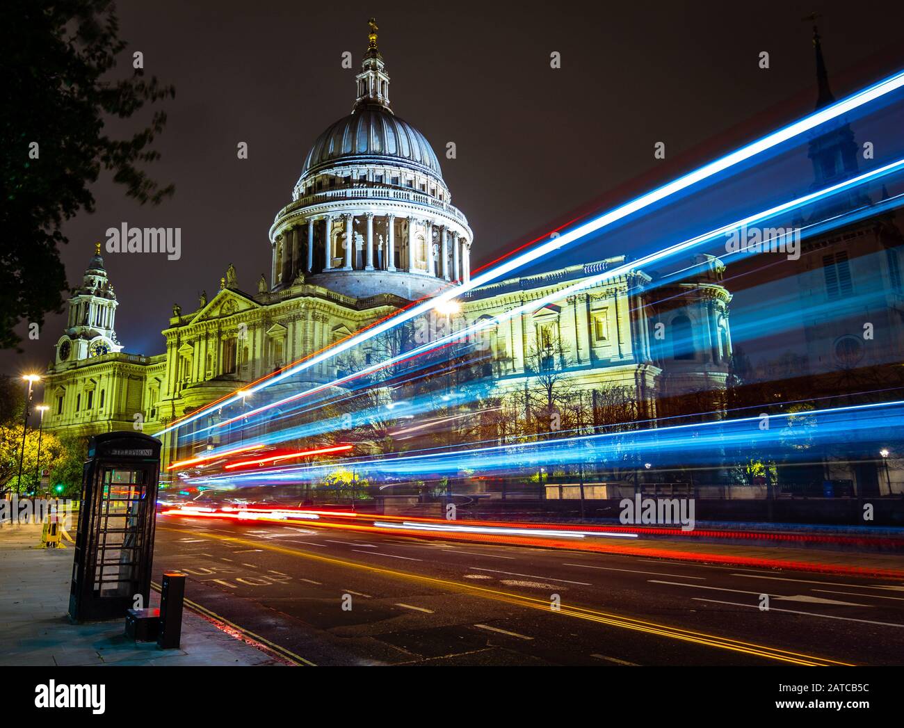 Long exposure outside St. Paul's Cathedral, London, UK Stock Photo - Alamy