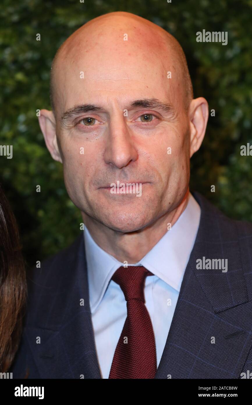 Mark Strong arriving at the Charles Finch and Chanel pre-Bafta party at ...