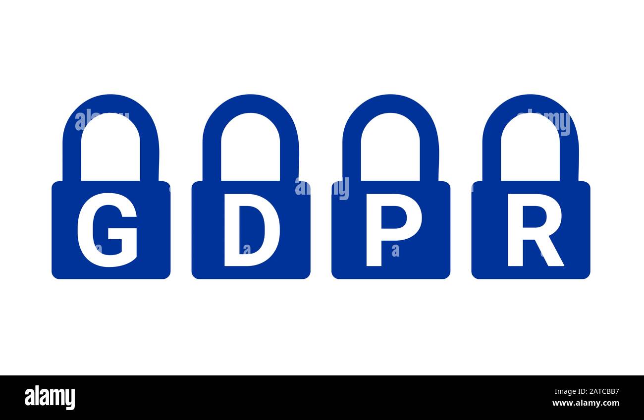 GDPR sign illustration Stock Photo - Alamy