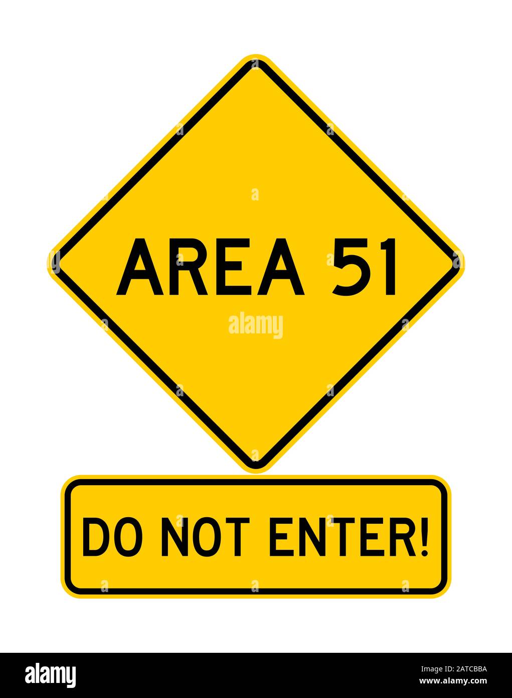 Danger area 51 sign hi-res stock photography and images - Alamy