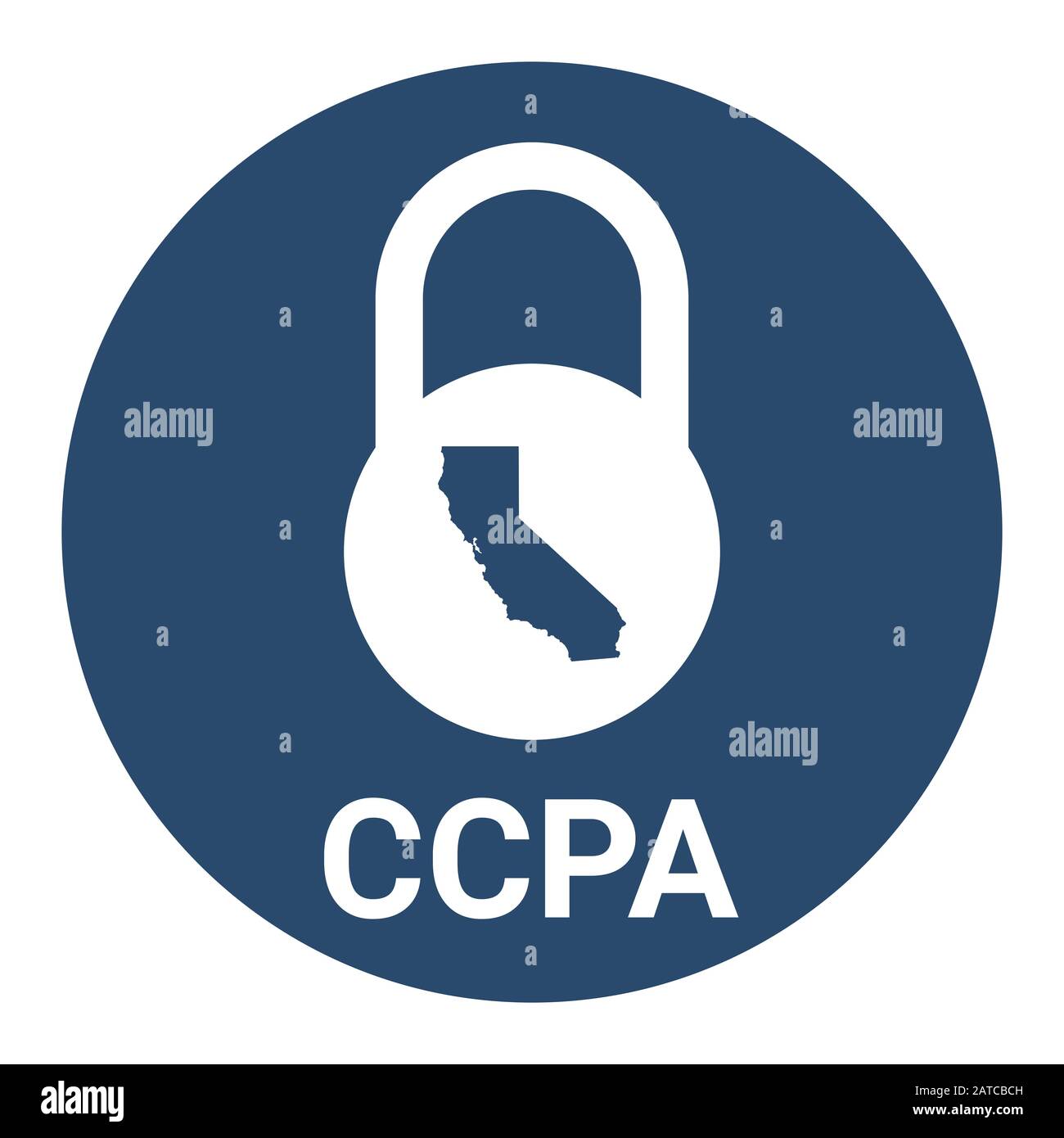 CCPA symbol icon illustration Stock Photo - Alamy