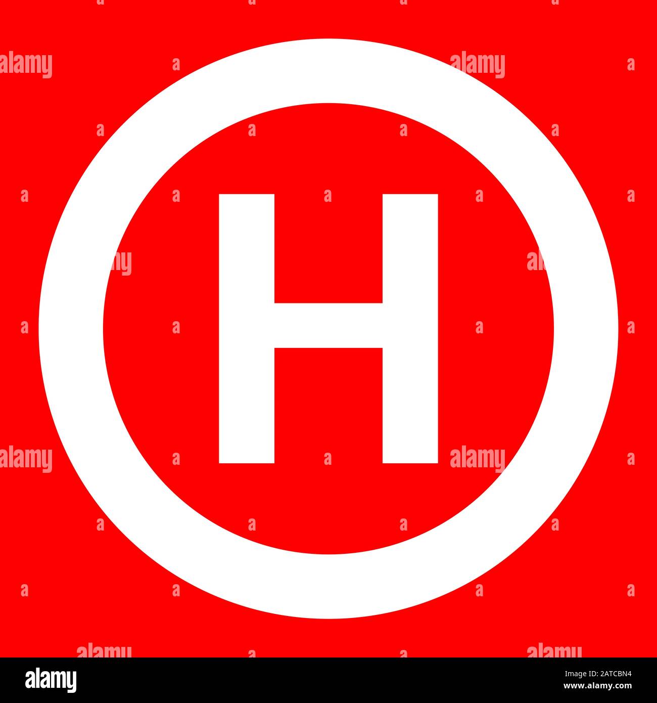 Hydrant sign with a red background Stock Photo - Alamy