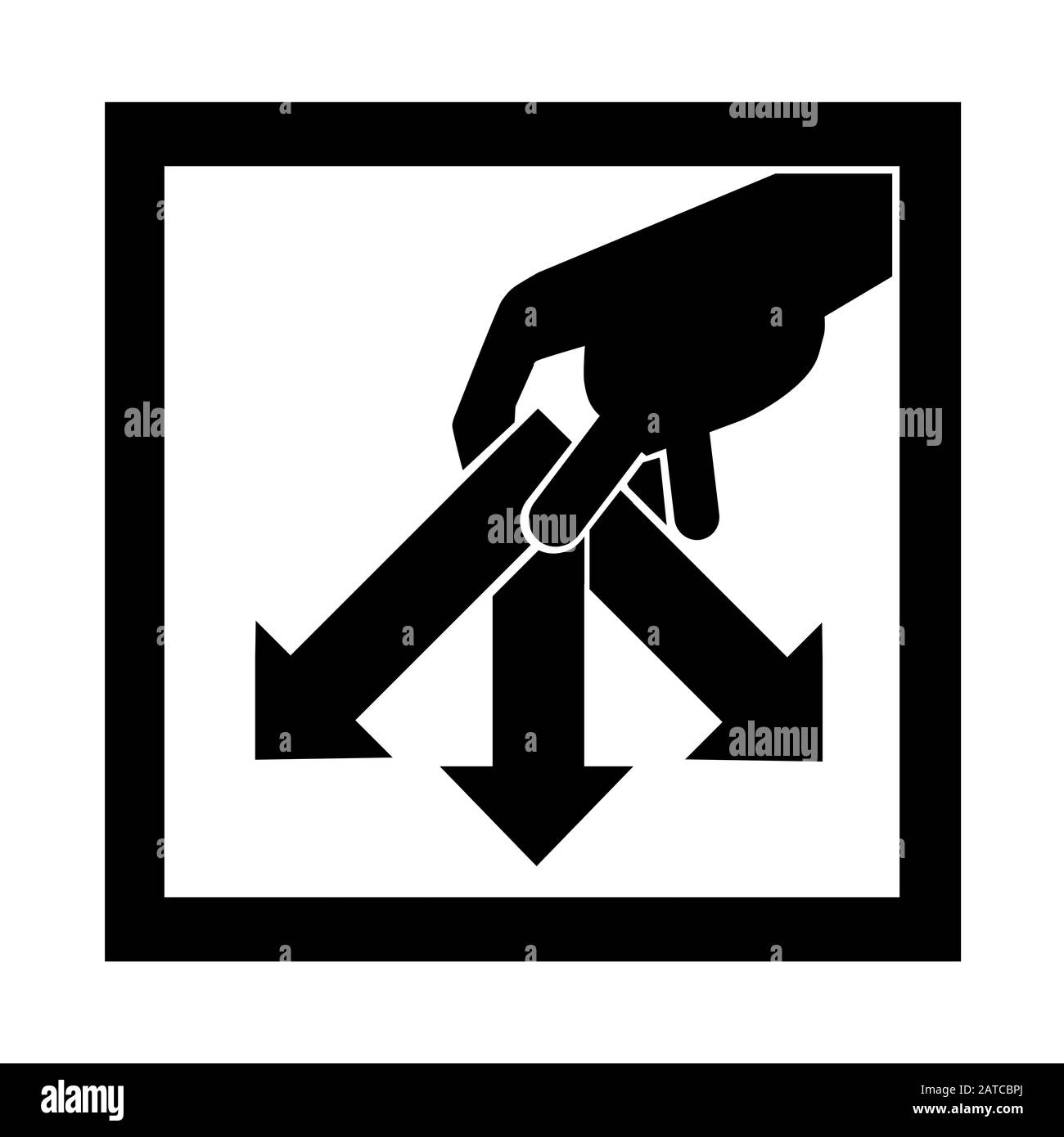 Garbage recycling information sign Cut Out Stock Images & Pictures - Alamy