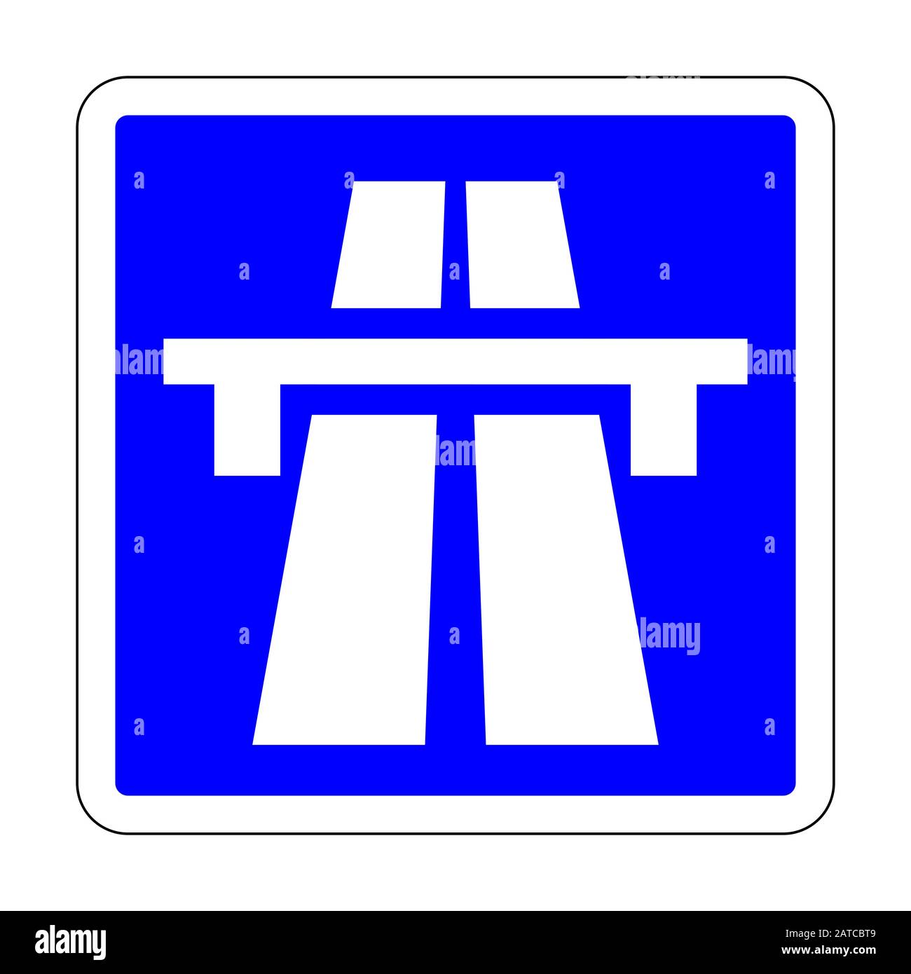 French motorway sign Cut Out Stock Images & Pictures - Alamy
