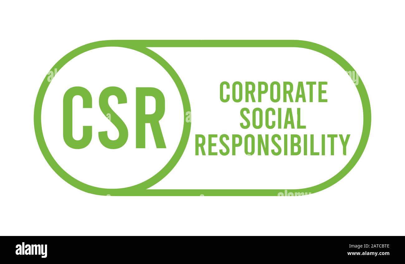 CSR corporate social responsibility sign Stock Photo - Alamy