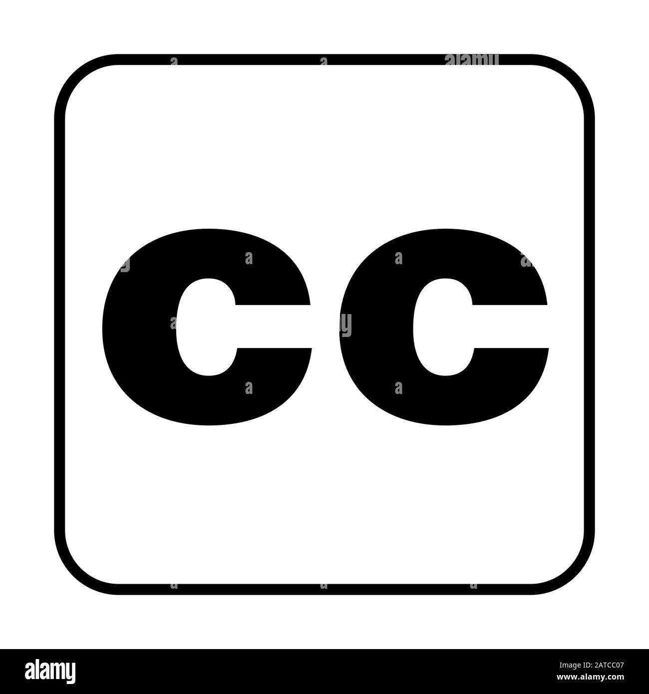Closed captioning sign illustration Stock Photo - Alamy