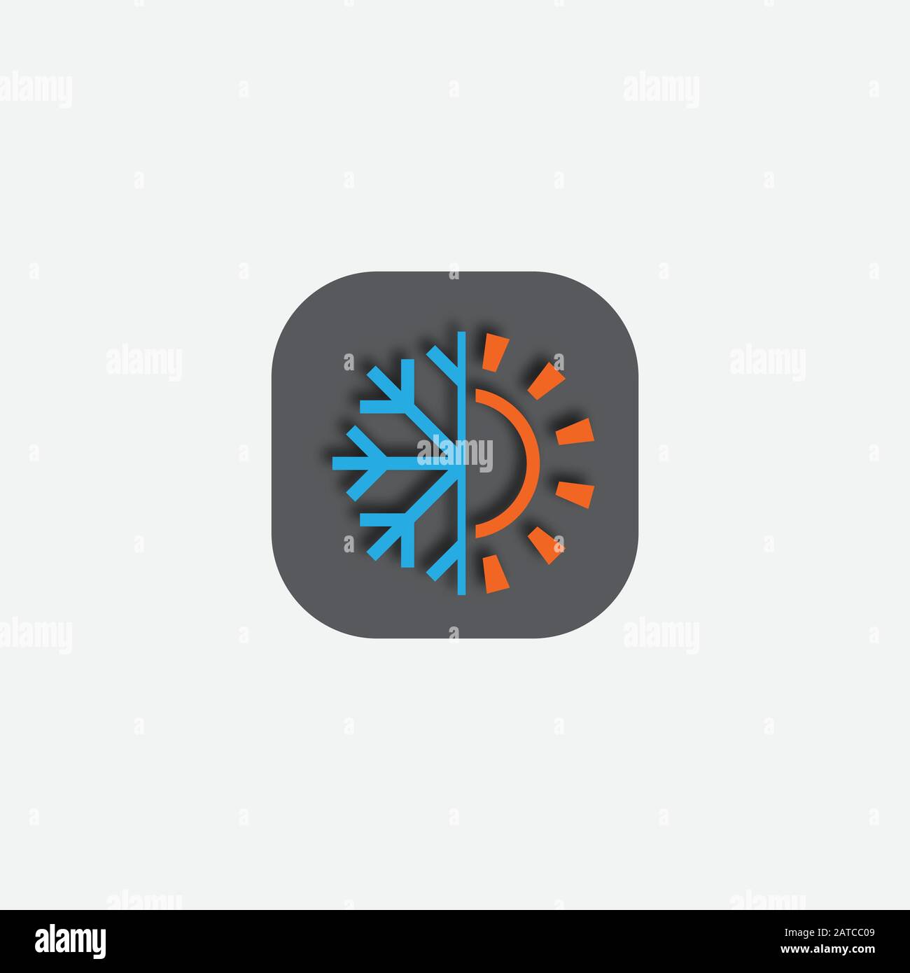 Blue snowflake logo template Stock Vector Images - Alamy