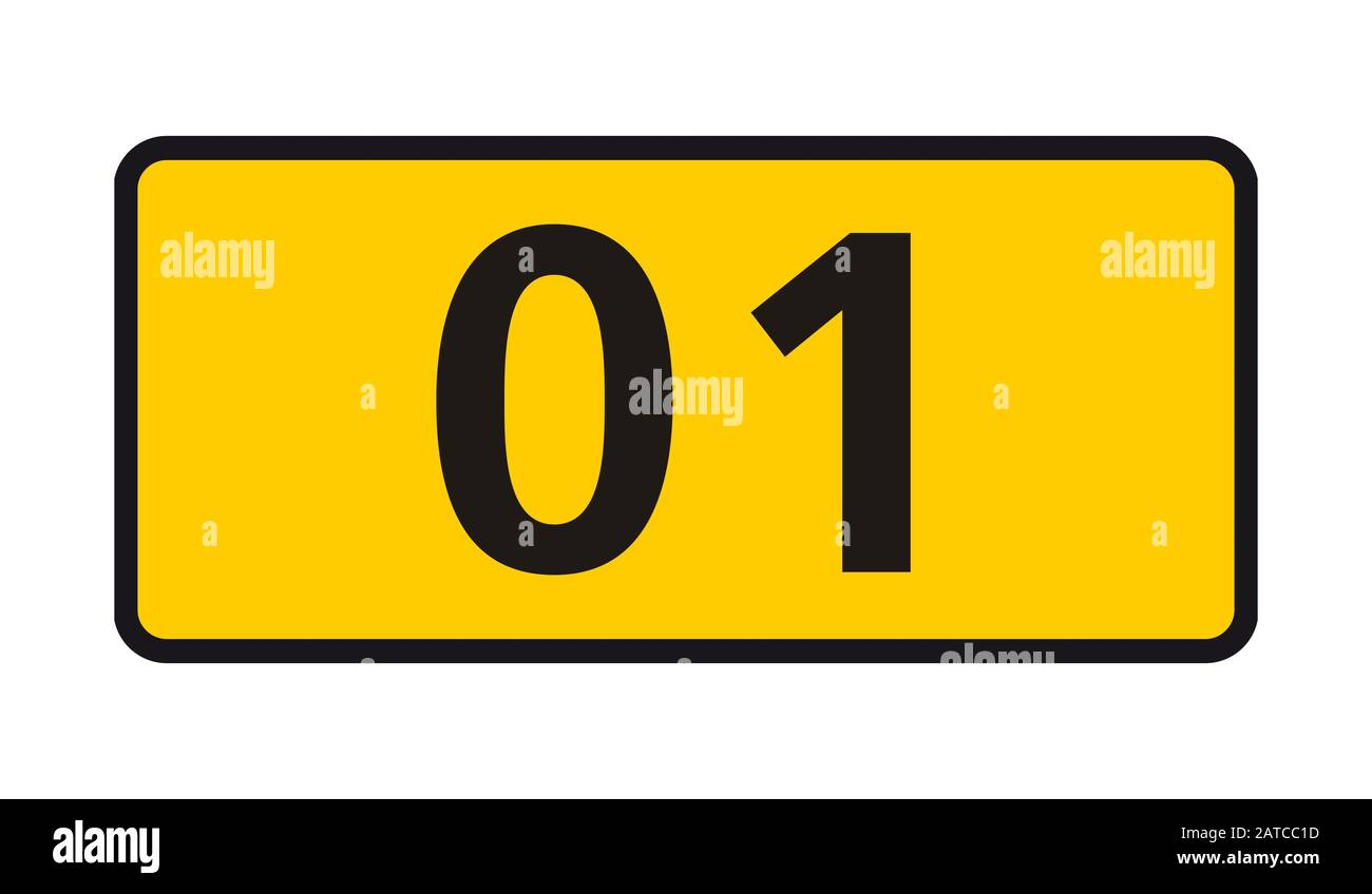 Circular road sign in Cut Out Stock Images & Pictures - Alamy