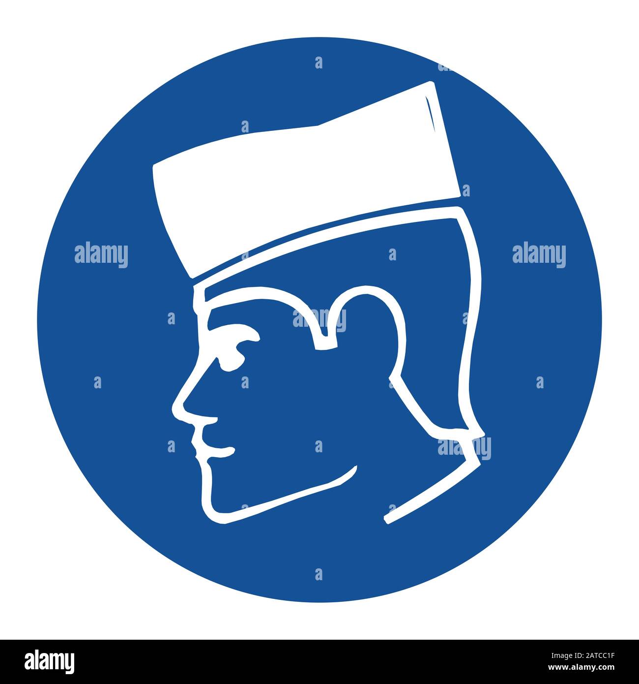 Wear hair covering sign Stock Photo - Alamy