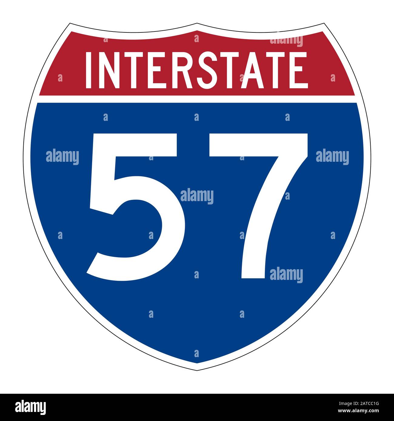 Route 57 sign Cut Out Stock Images & Pictures - Alamy