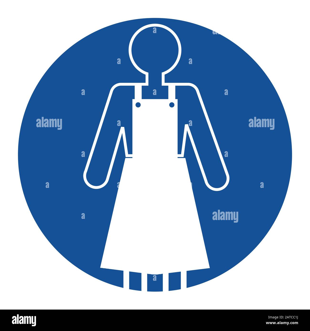 Wear protective apron sign Stock Photo - Alamy
