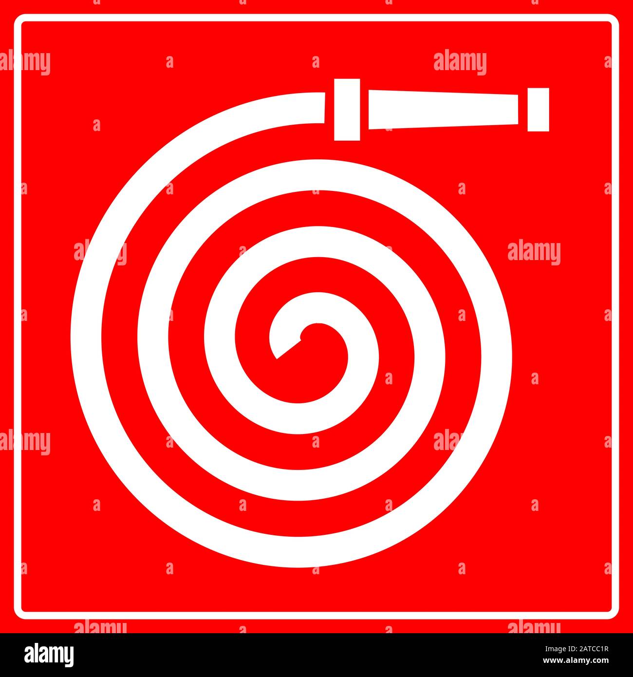 Fire hose nozzle symbol Stock Photo - Alamy