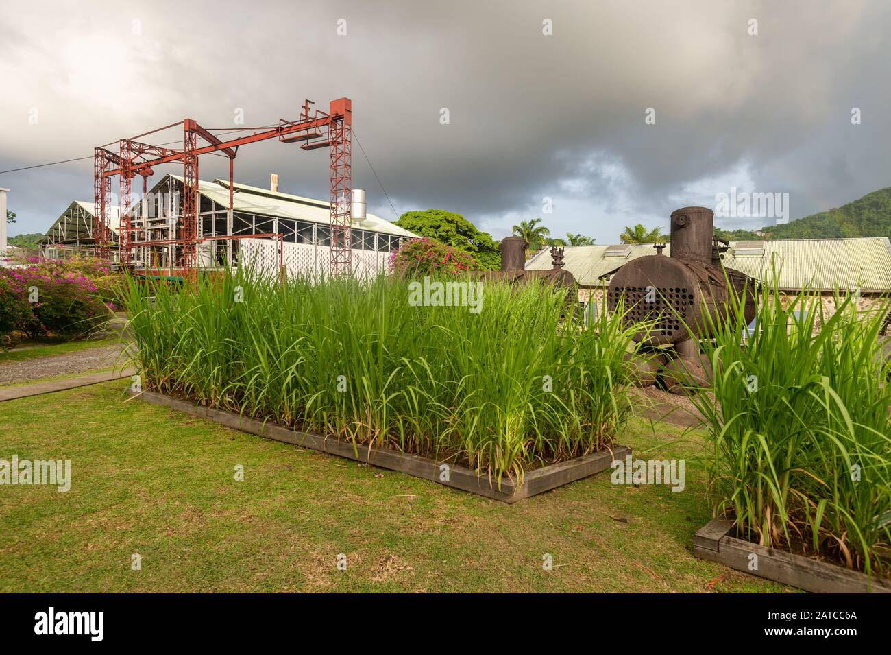 Martinique, France - 14 August 2019: Rum Distillery "Habitation Clement ...