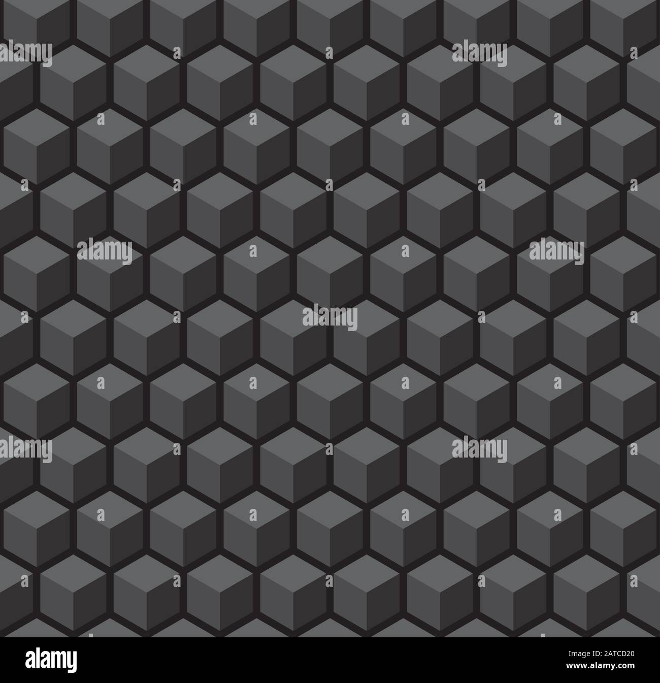 Seamless 3d vector geometric cube pattern Stock Vector Image & Art - Alamy