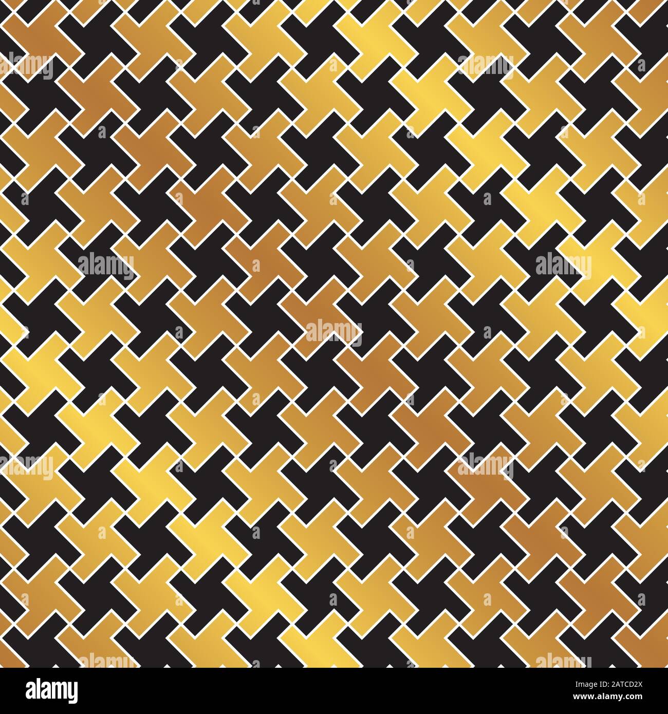 Seamless golden weave pattern background. Ideal for gift wrapping paper ...