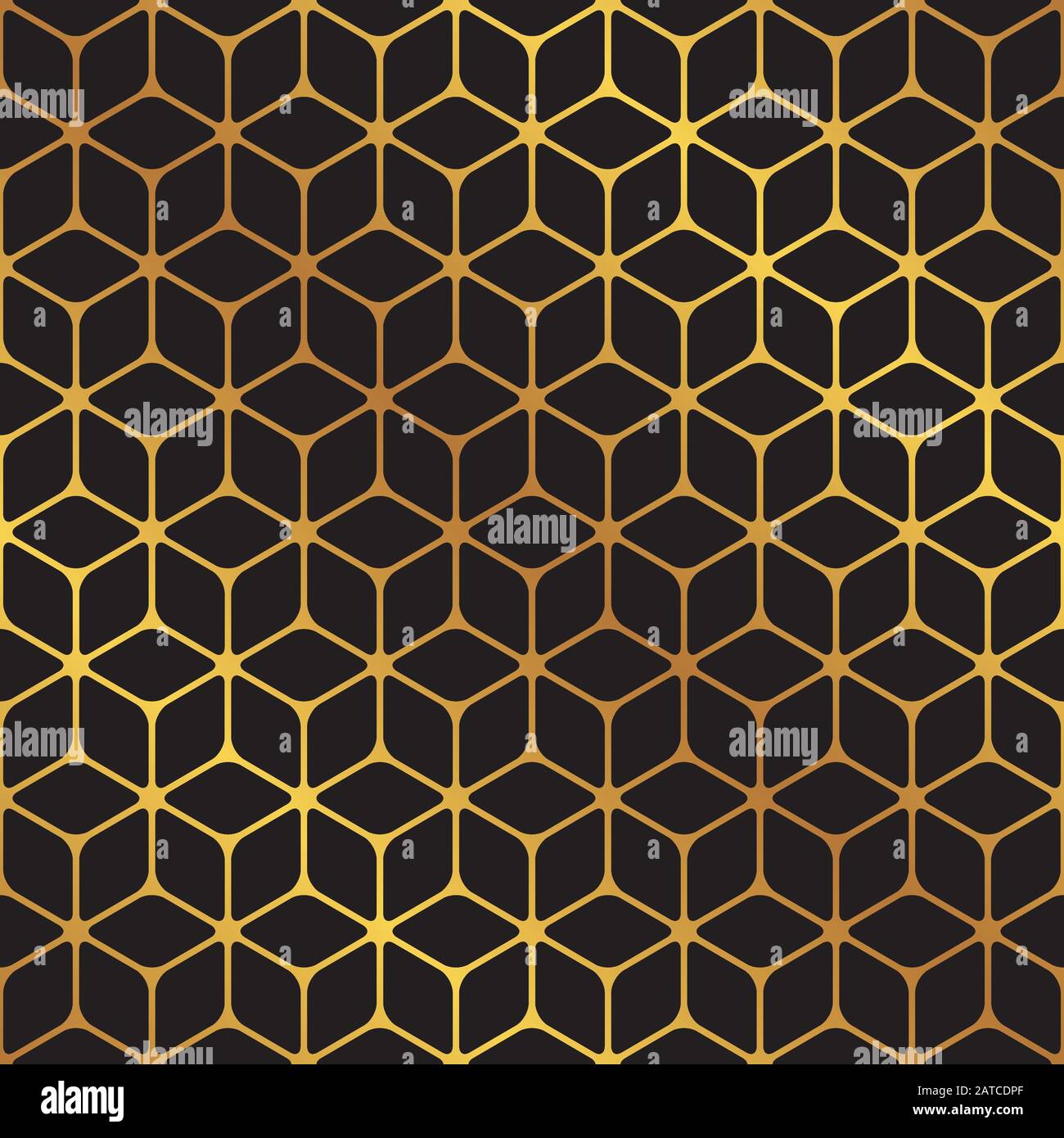 Seamless golden cube pattern texture background Stock Vector Image ...