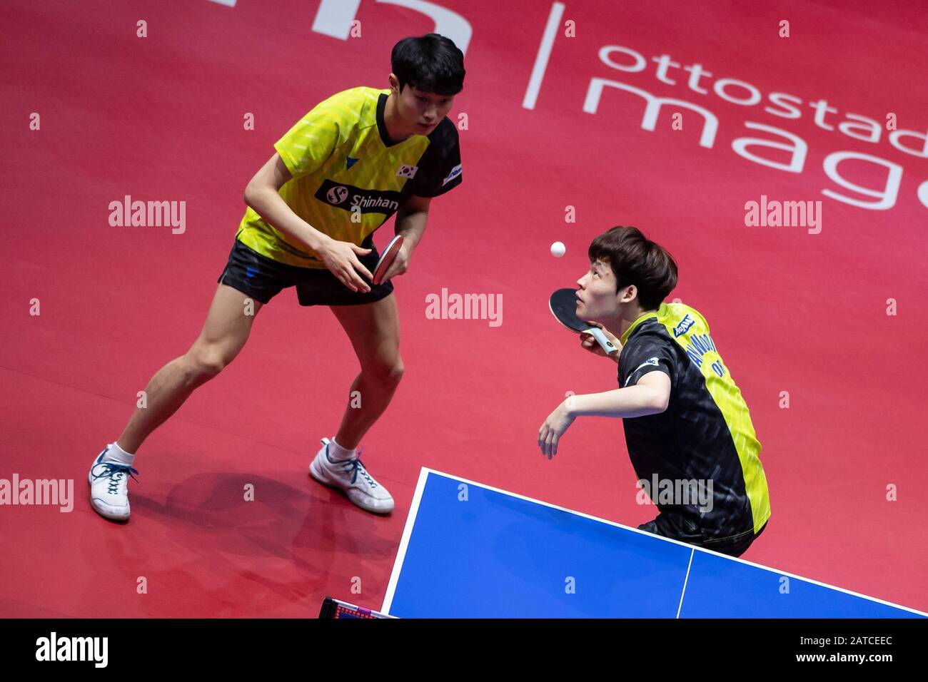 Magdeburg, Germany. 01st Feb, 2020. Table tennis: German Open, men's ...