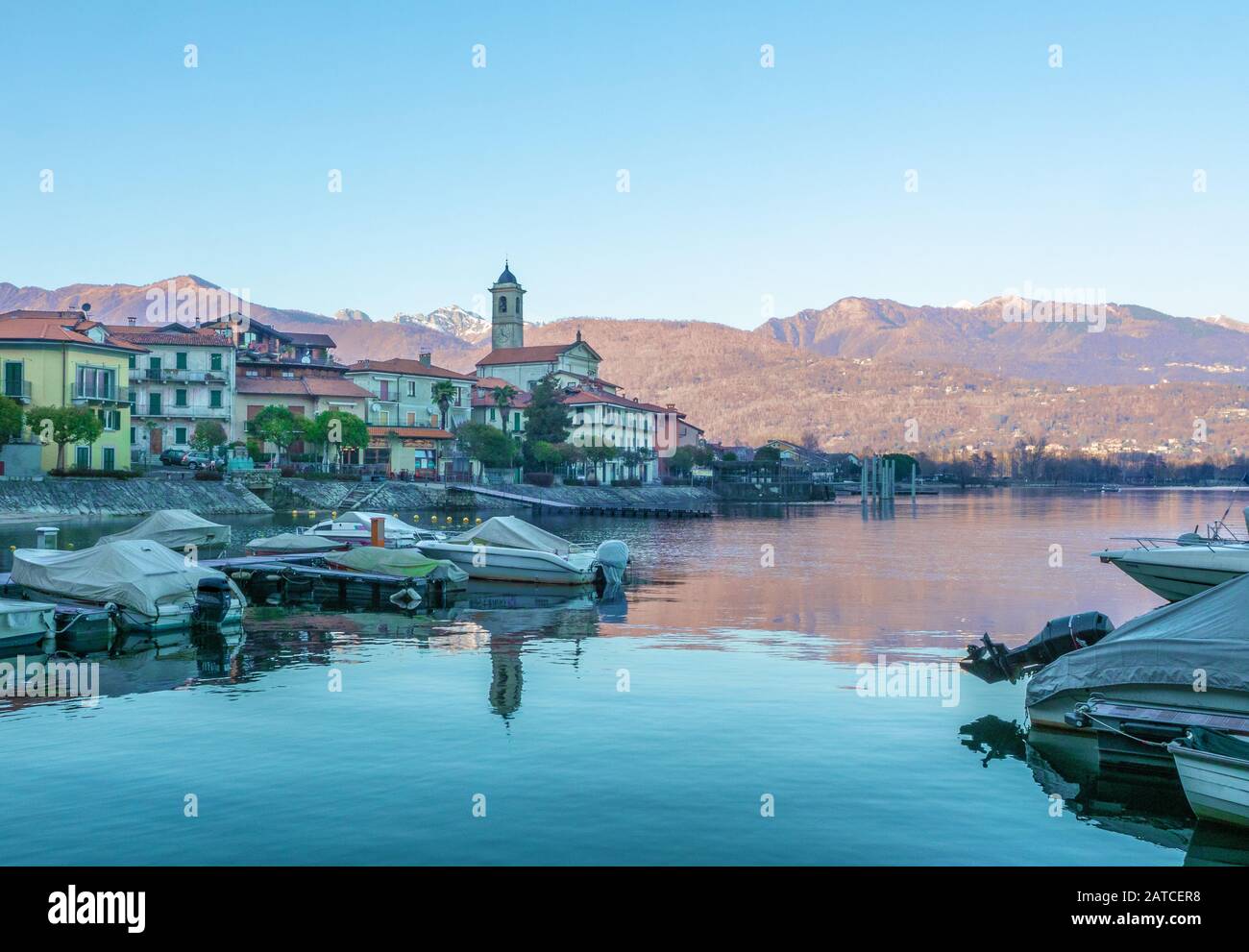 Feriolo with the port of baveno hi-res stock photography and images - Alamy