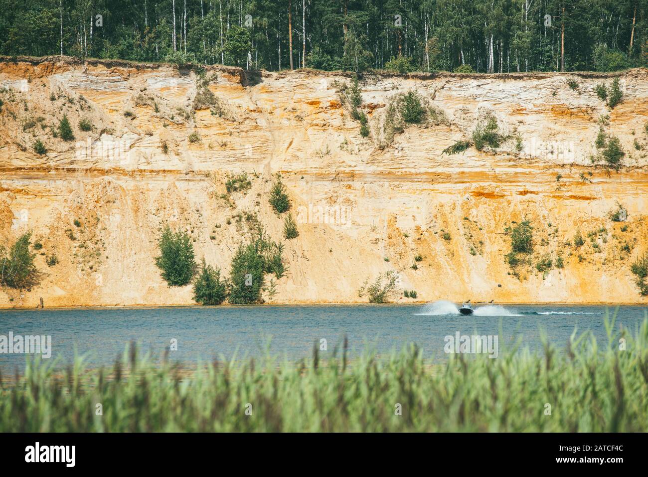 Aerial view sun through rock hi-res stock photography and images - Alamy