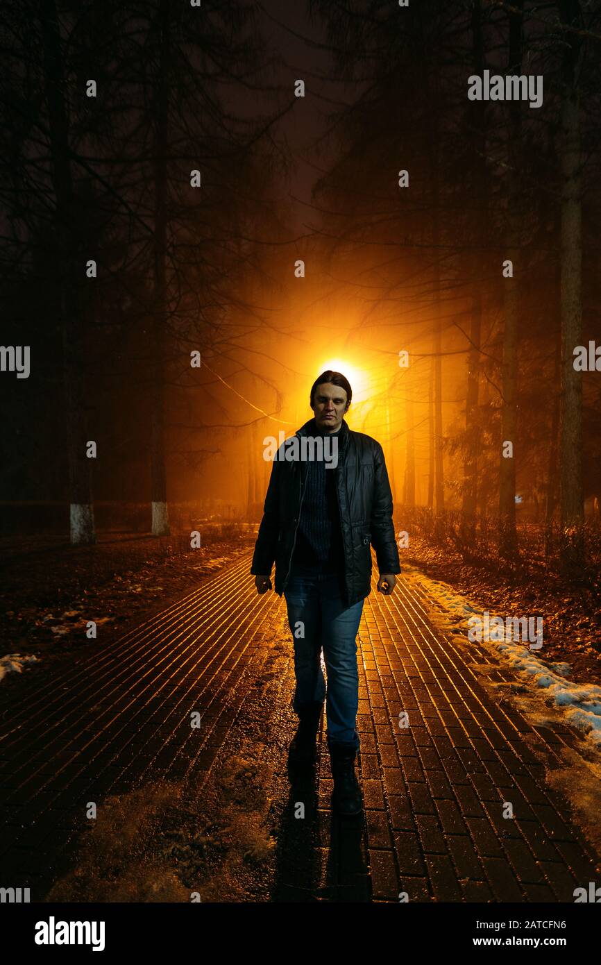 Sad Man Walking Alone Stock Photos & Sad Man Walking Alone Stock Images ...