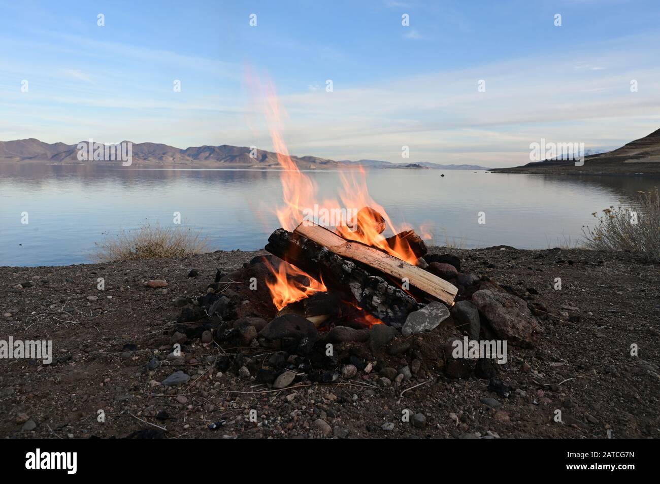 Campfire on rock formation hi-res stock photography and images - Alamy