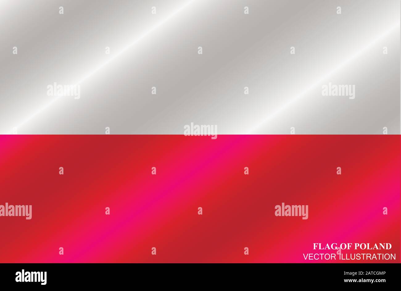 Banner with flag of Poland. Colorful illustration with flag for design ...