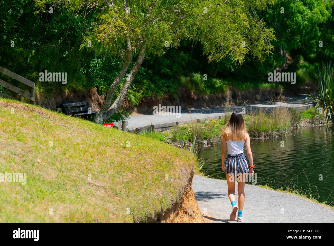 Teenage girl in natural outdoors Stock Photo - Alamy