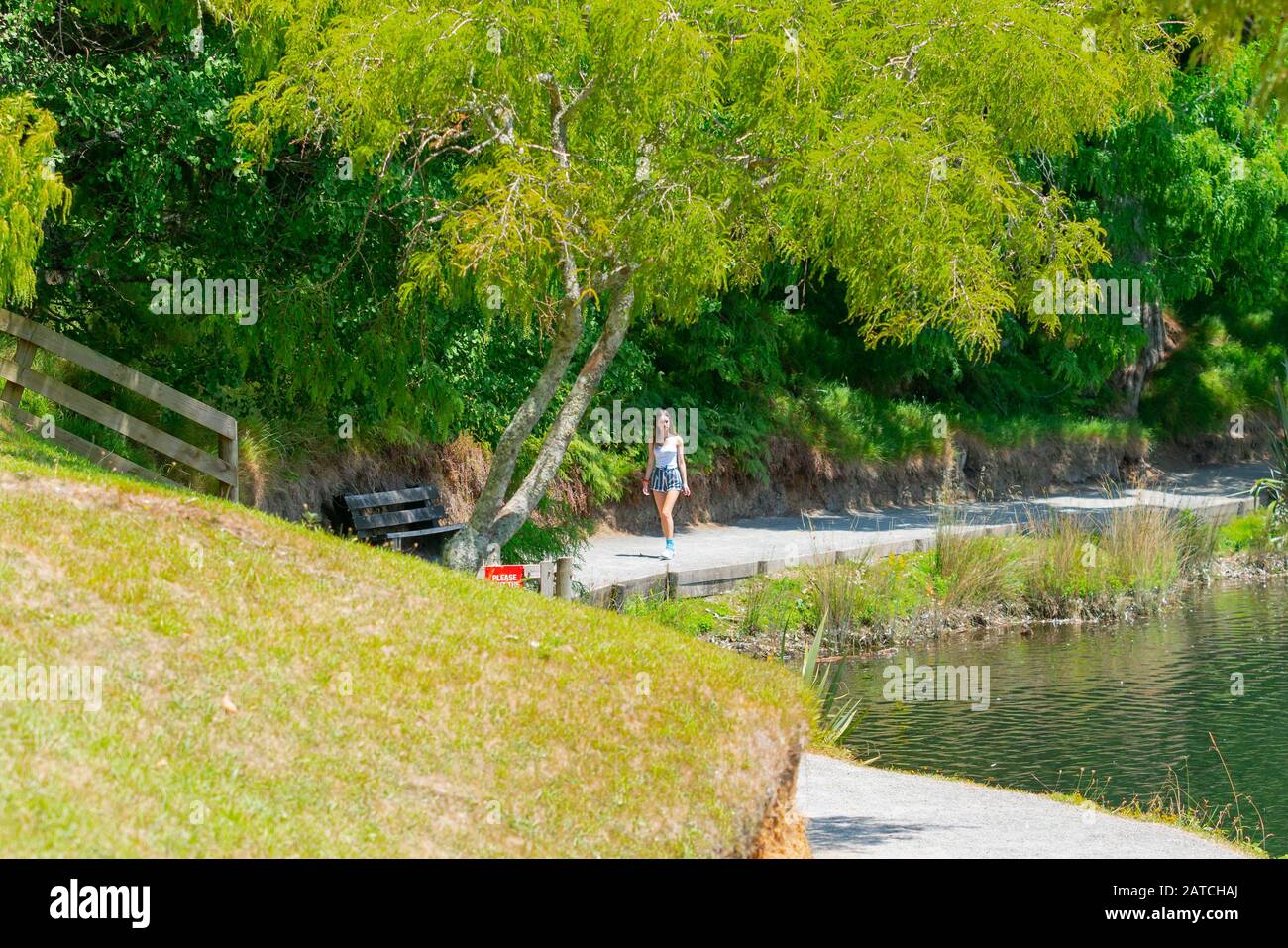 Teenage girl in natural outdoors Stock Photo - Alamy