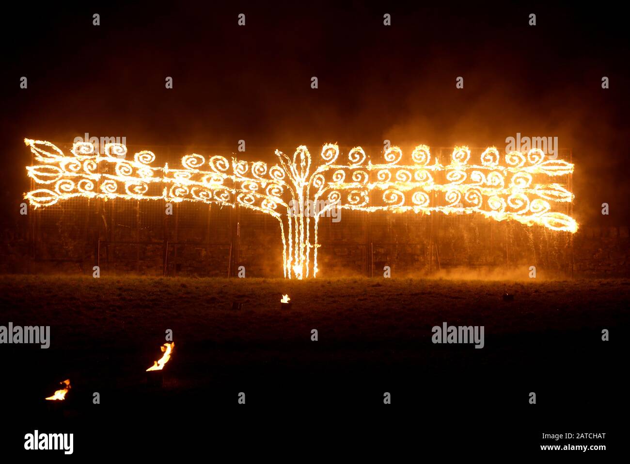 Marsden, UK. 1st February, 2020. The Celtic Imbolc festival takes place ...